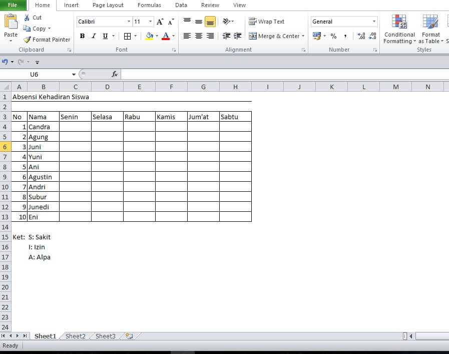 Cara Mudah Membuat Garis Border di Excel