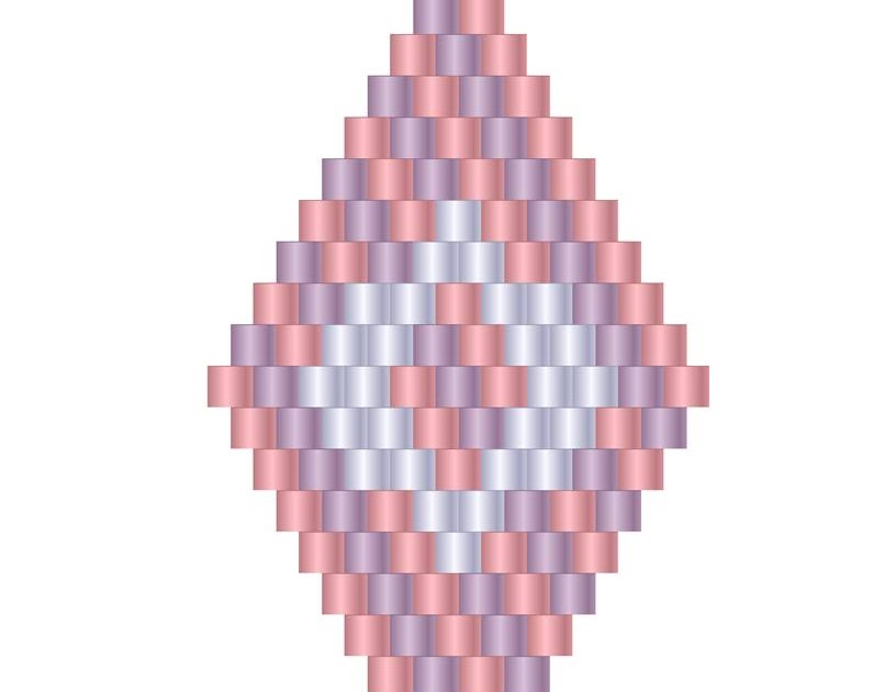 Brick Stitch Bead Patterns Journal: No. 3 Free Diamond Shape Earring ...