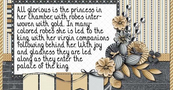 Layout for Today: With Joy and Gladness