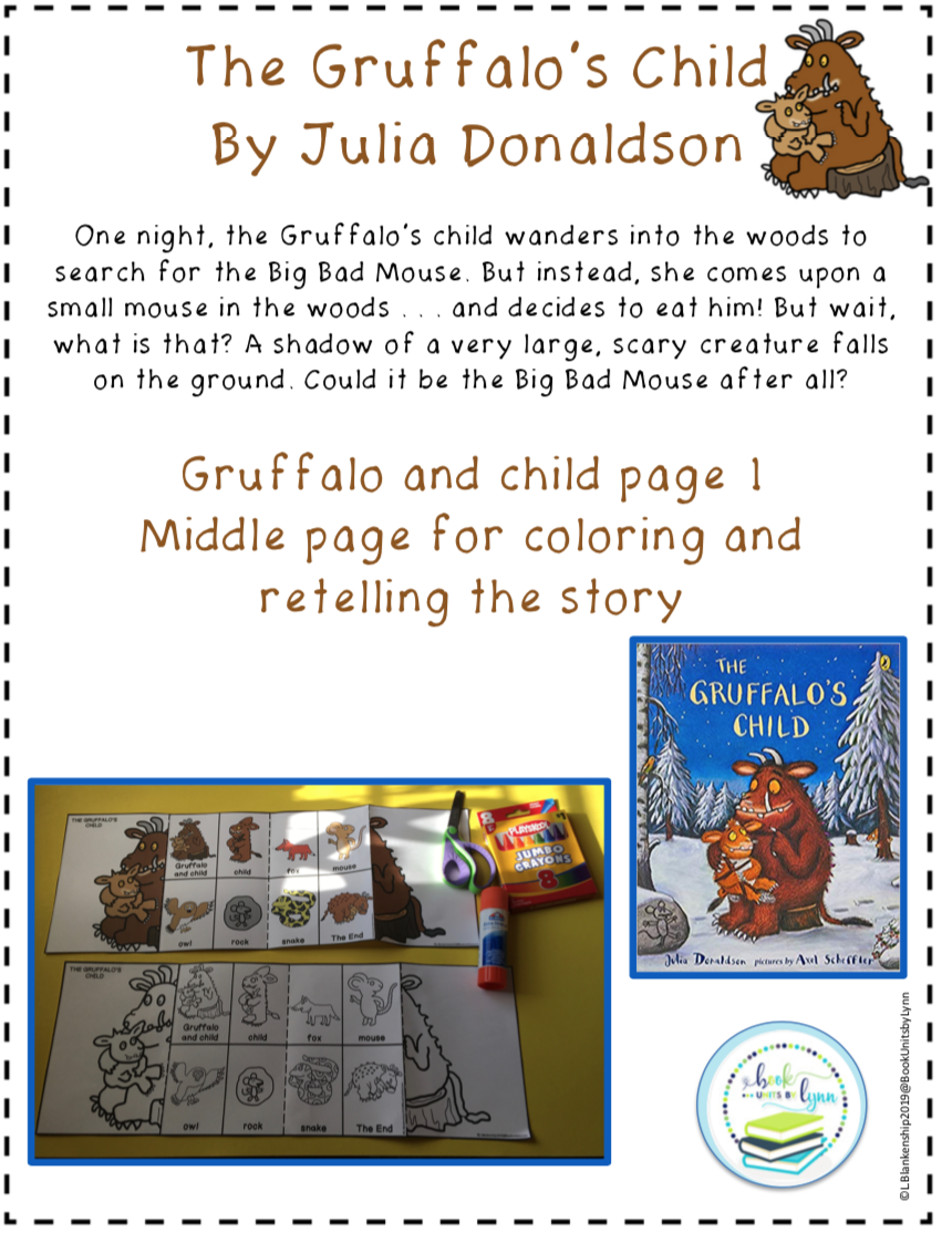 THE GRUFFALO'S CHILD BOOK UNIT ~ Book Units by Lynn