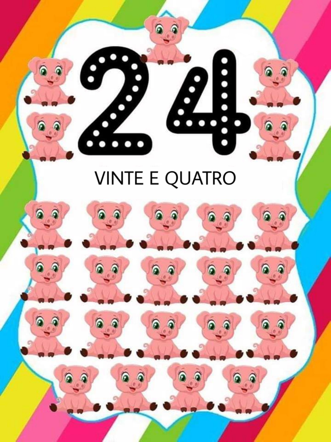 Cards numéricos Cards coloridos e ilustrados com os números e as ...