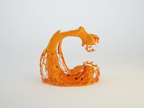 Tipografía Bien Liquida Y Fluida