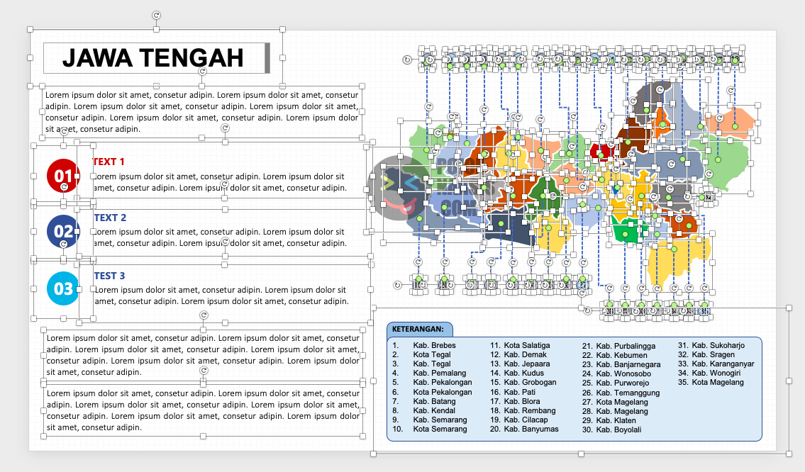 Peta Jawa Tengah PPTX (Powerpoint) - Pojok Narsis