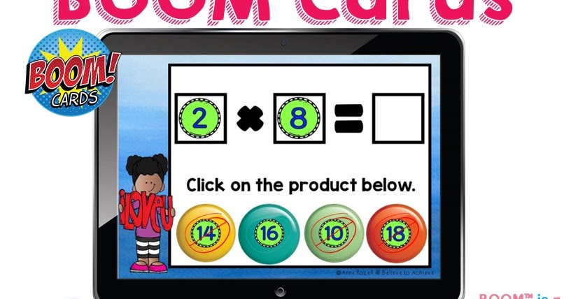 The Best of Teacher Entrepreneurs: Multiplication X2 Facts BOOM Cards ...