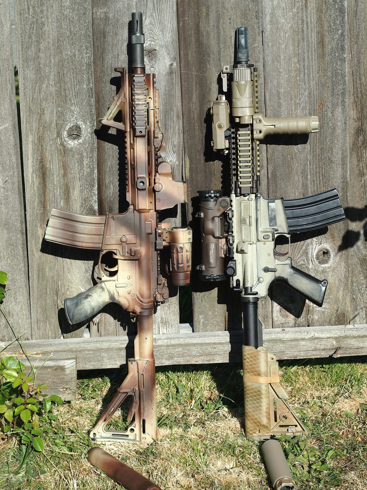 Mister Donut's Firearms Blog: Painted my Colt Canada C8IUR CANSOFCOM clone