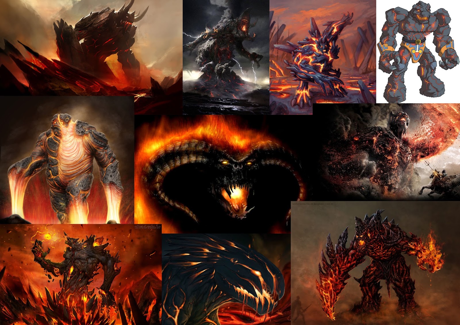 BradSanton_CGA Farnham blog : VISUAL DESIGN - LAVA MONSTER WEEK_05_