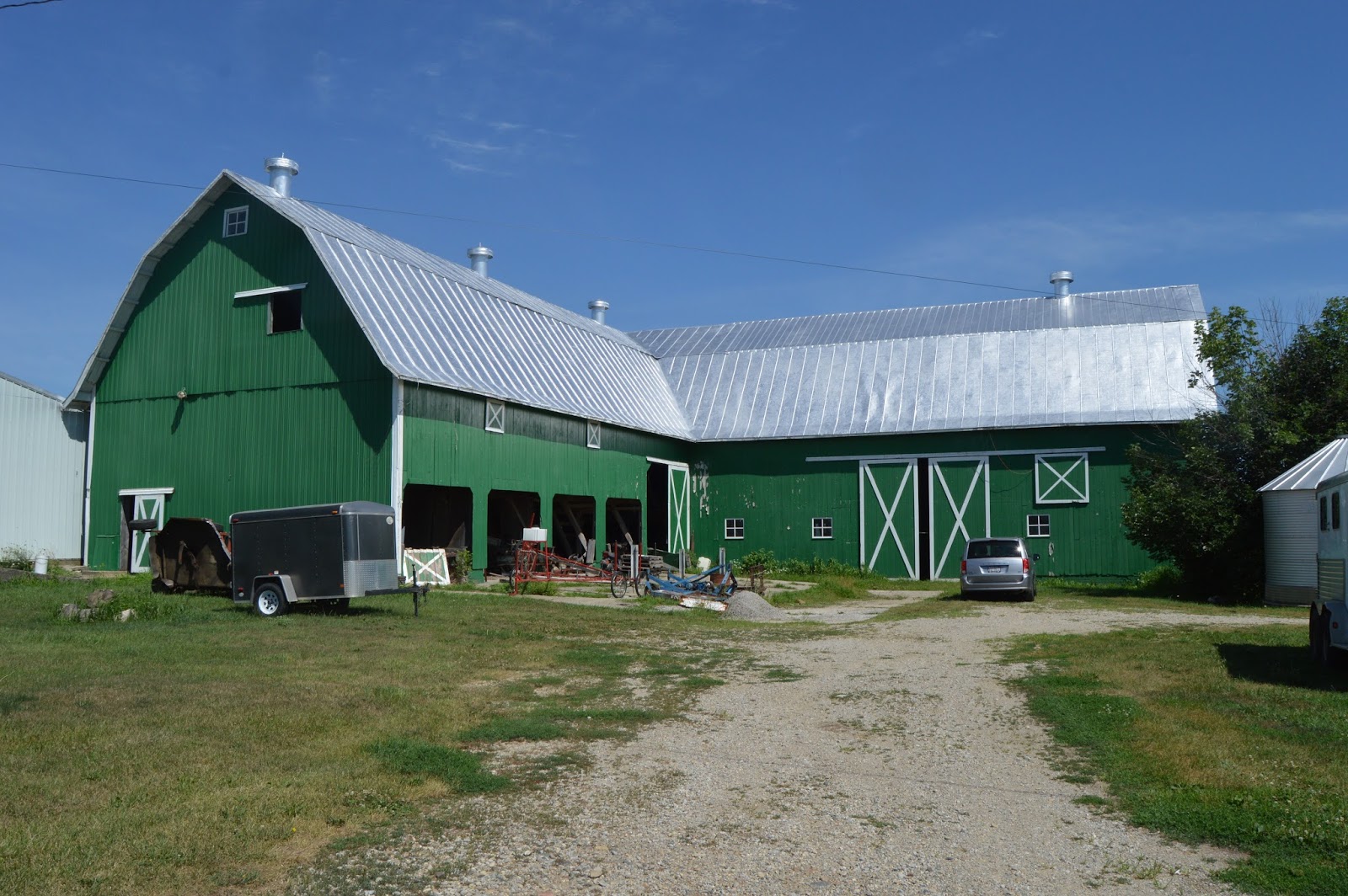 Industrial History: Harvest: Hay: Putting loose hay in a mow