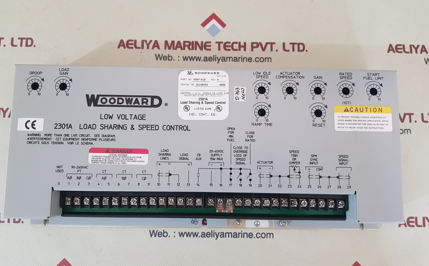WOODWARD 9907-018 2301A LOAD SHARING & SPEED CONTROL - Aeliya Marine