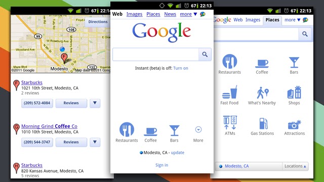 Google Mobile Search Highlights 'Places' On Its Front Page ...