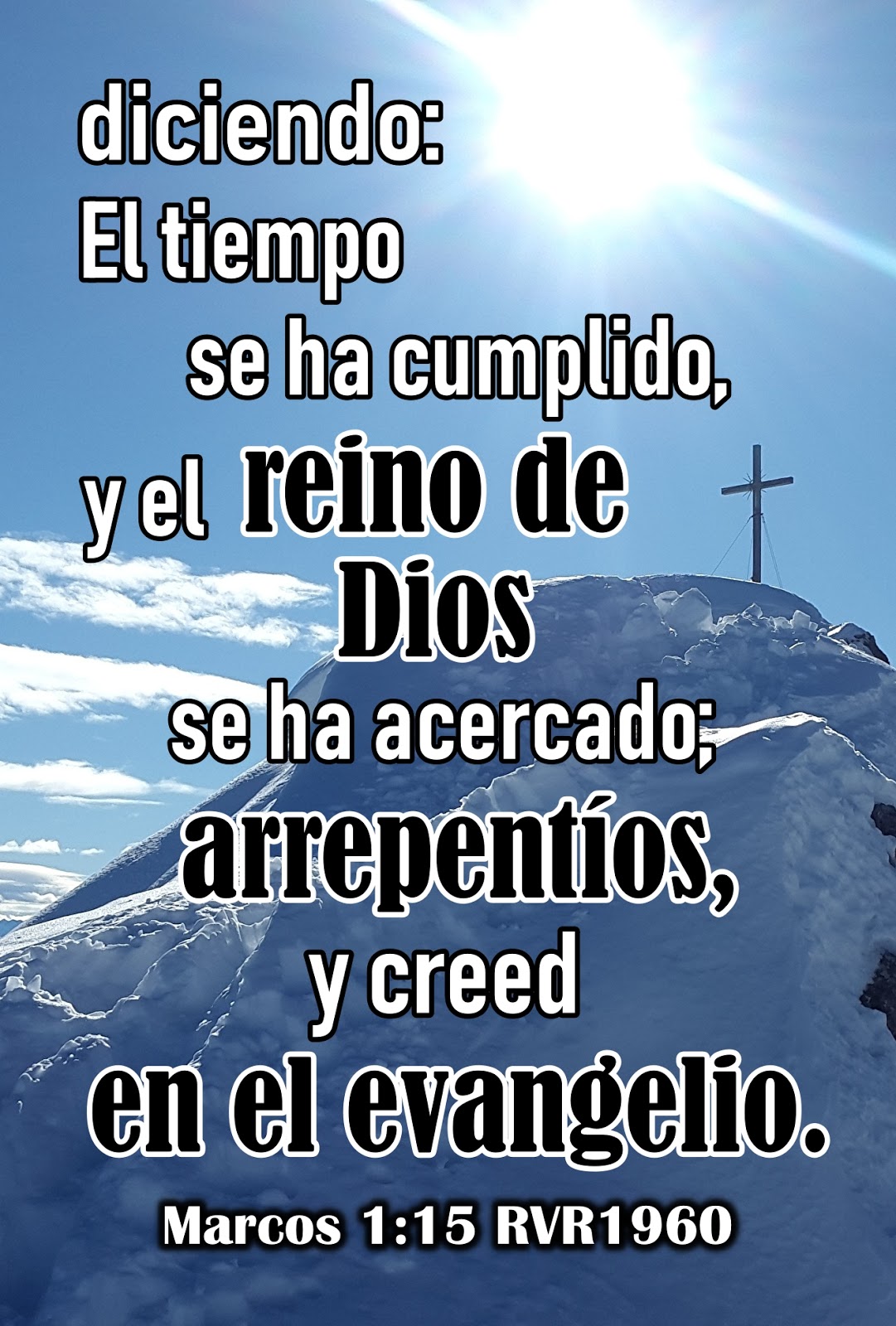 Palabras que tocarán tu alma : Marcos 1:15 El reino de Dios se ha acercado