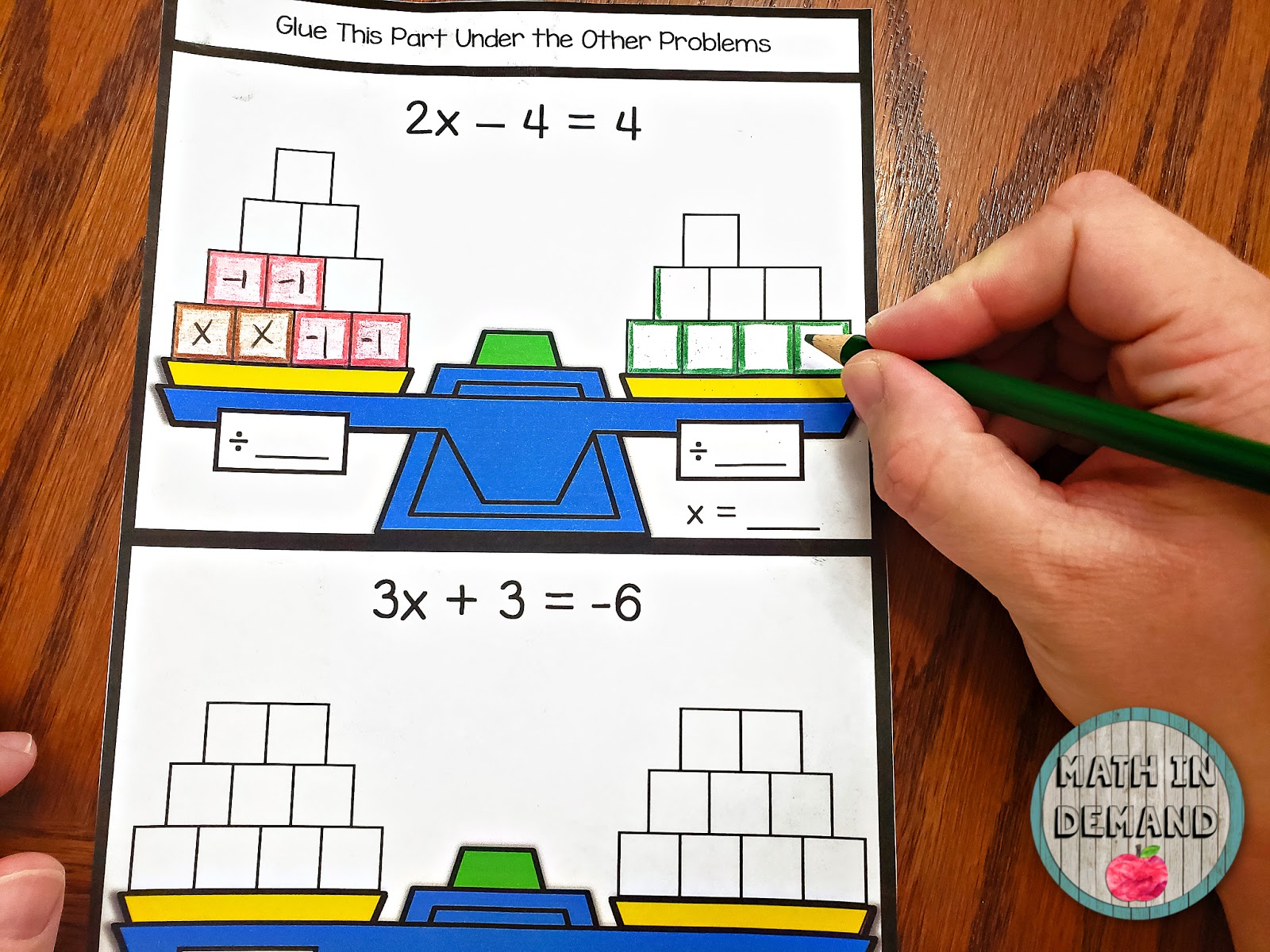 Math in Demand: Solving Two-Step Equations with Visual Representation ...