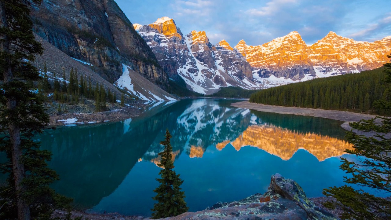 Lago Moraine uno de los lagos mas hermosos del mundo