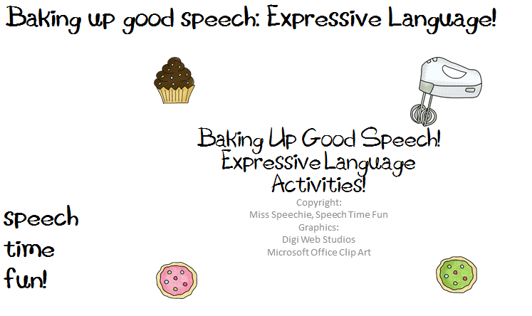 Reading Comprehension Stories: Baking Up Good Speech: Receptive ...
