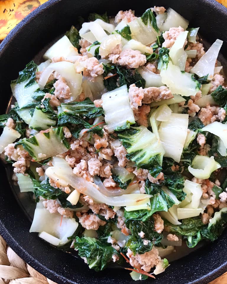 Ginisang Pechay with Giniling