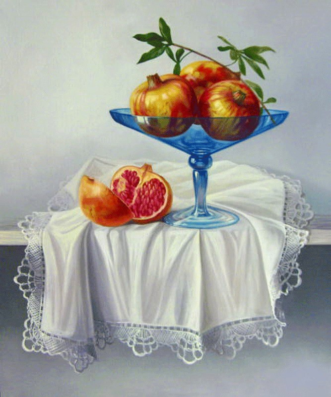 Arte y Actividad Cultural: Realismo extremo del bodegón al óleo