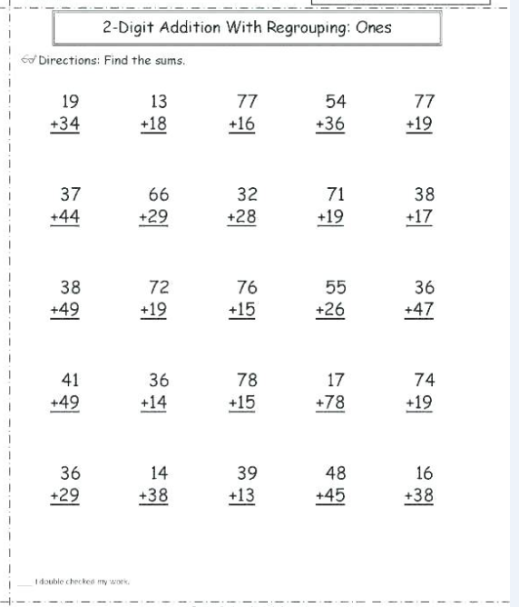 STARS OF PIS AHMEDABAD STD II: Math practice sheets for class-2 ...