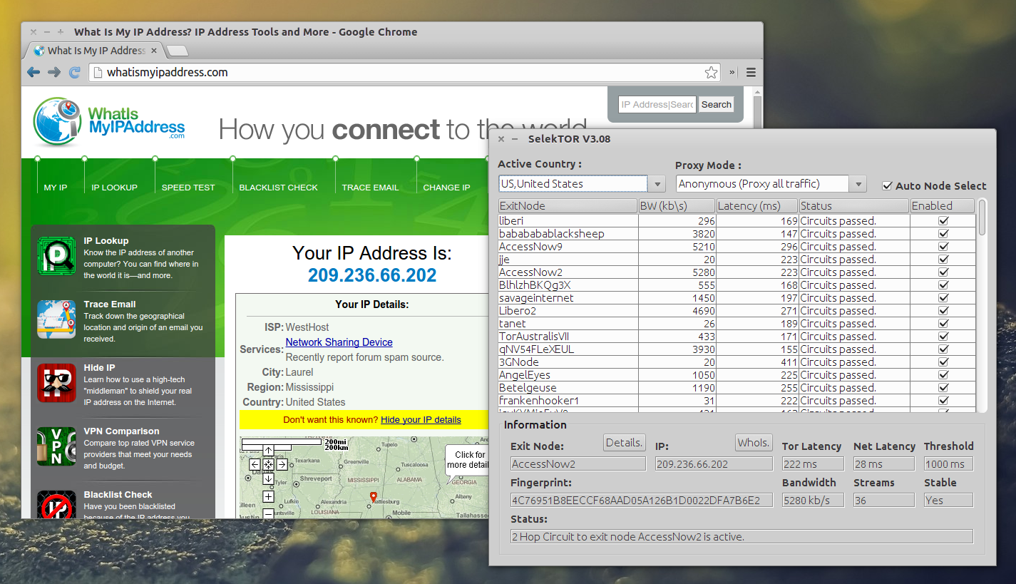 SelekTOR: Tor GUI With Country Exit Node Selection, Useful To Bypass ...