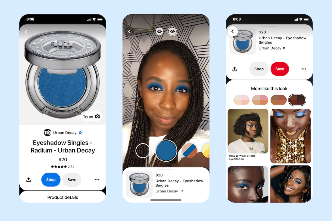 Pinterest’s New AR Tool for Trying on Virtual Makeup