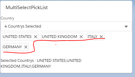 LWC: Custom MultiSelect PickList Component