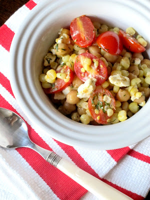 A Toast to Taste: Farm Fresh Corn Salad with Garbanzo Beans, Tomato ...