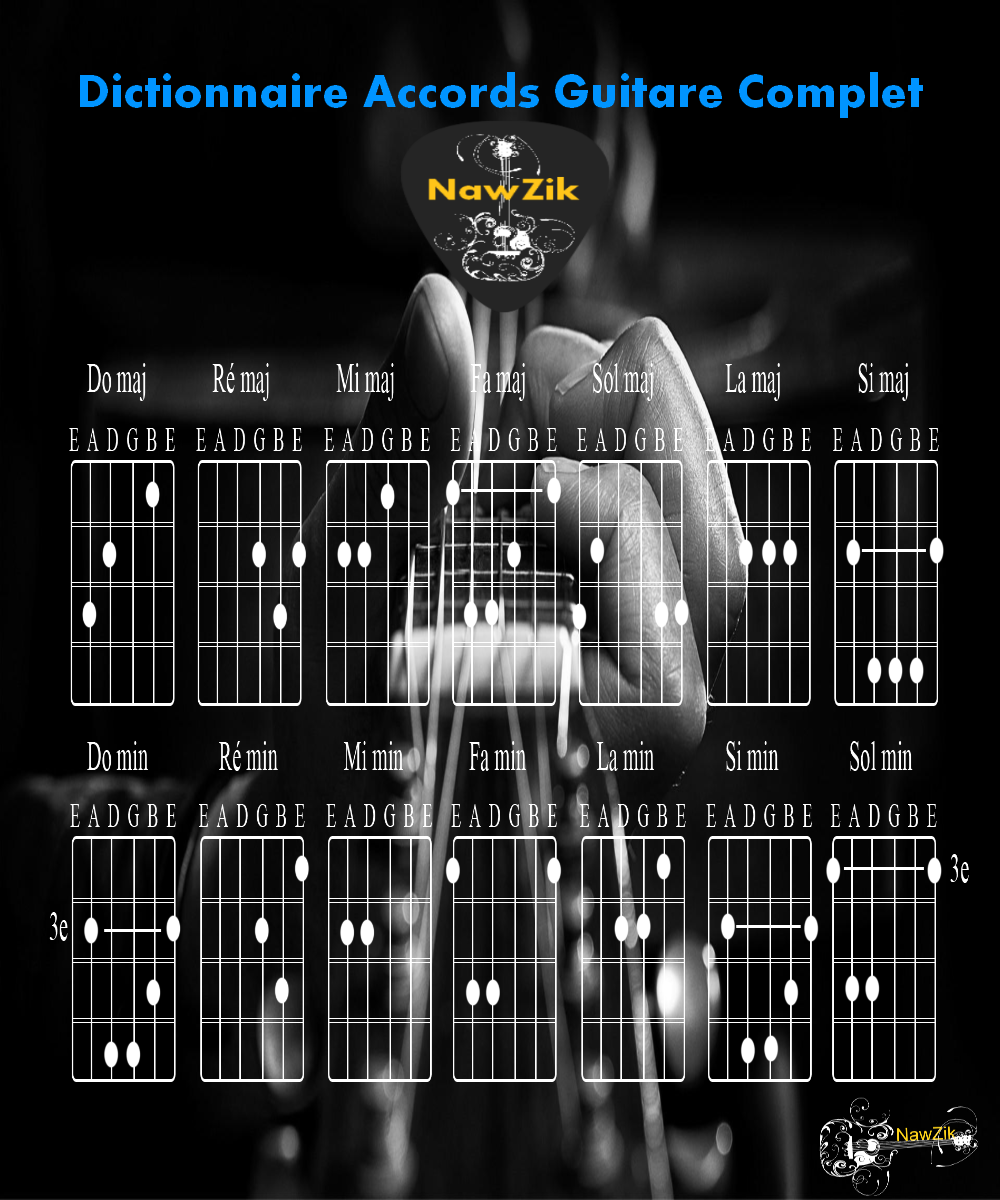 Dictionnaire-d'accords-Guitare ~ Nawzik