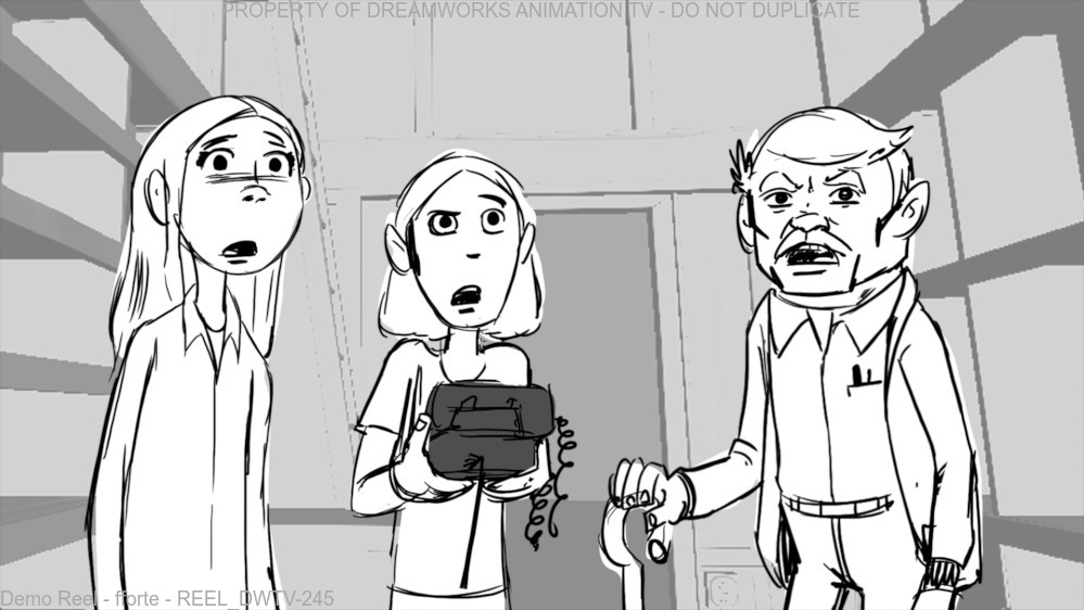 Frank Forte Animation Portfolio: 3 Below Storyboard Seq. 1