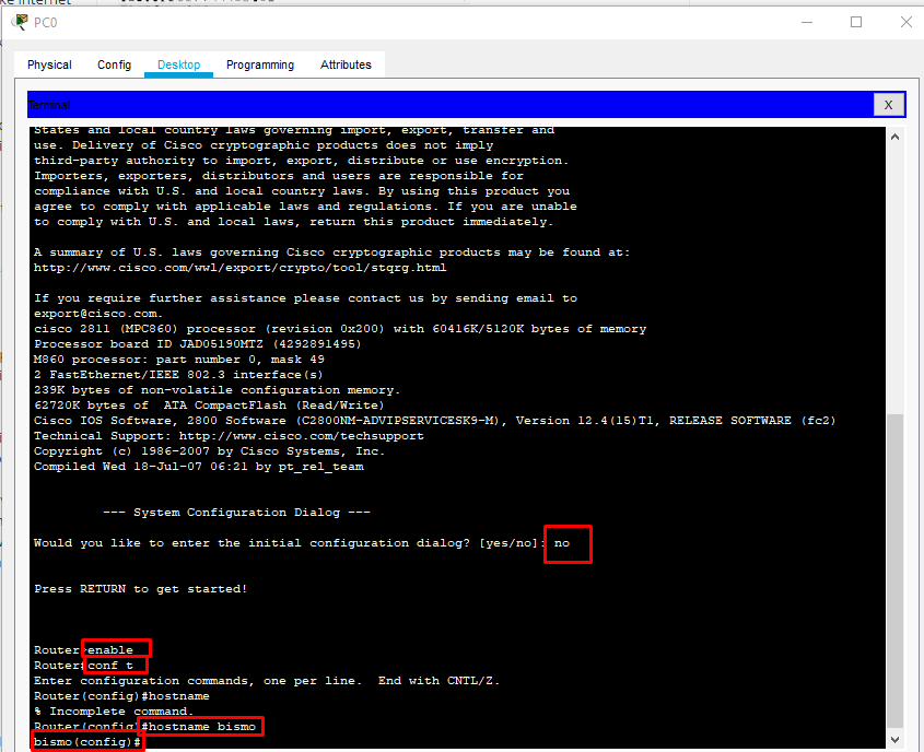 Mengganti Hostname dan membuat banner MOTD Cisco ~ SkywaveNet