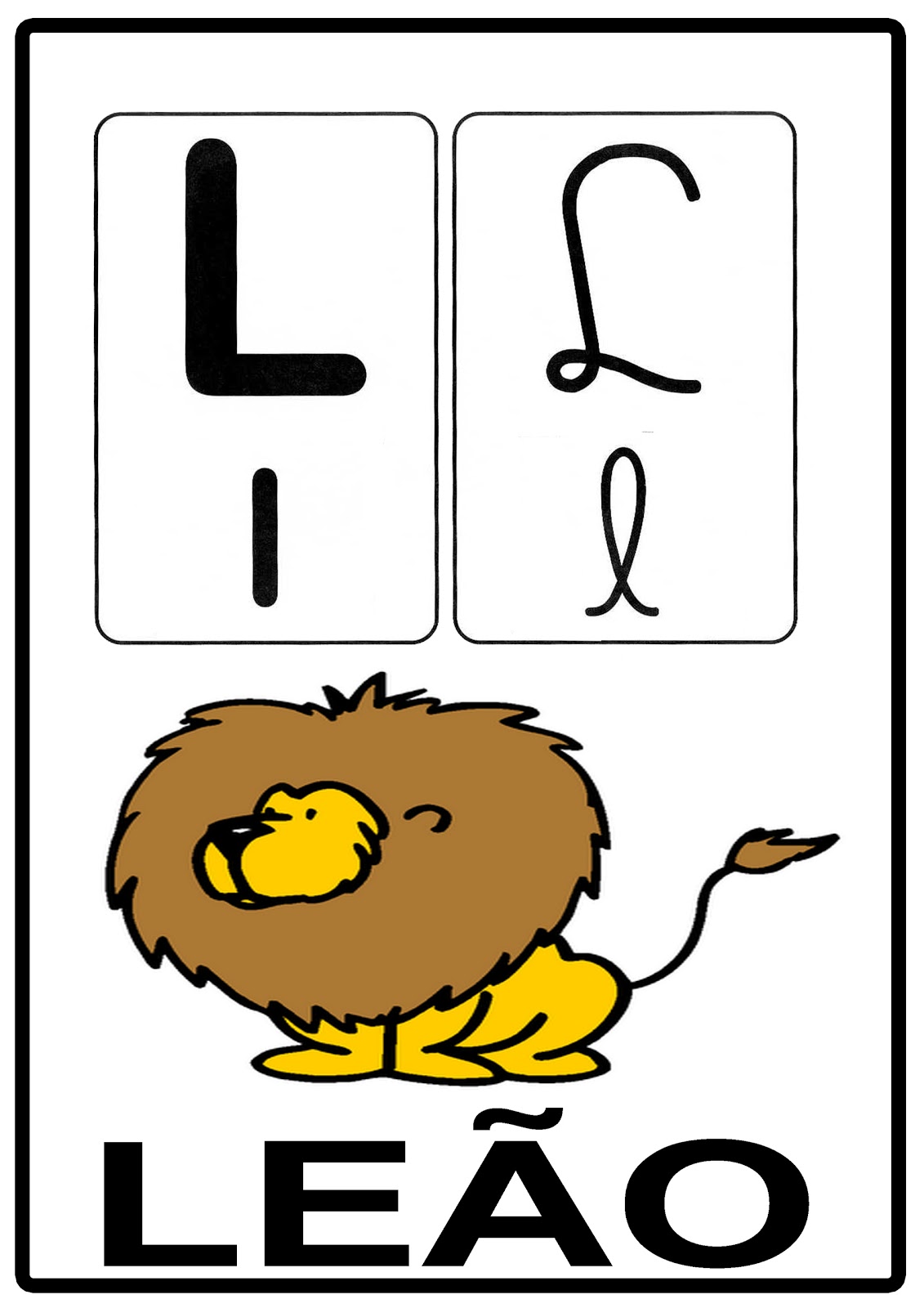 ALFABETO PARA SALA DE AULA: LETRA - L