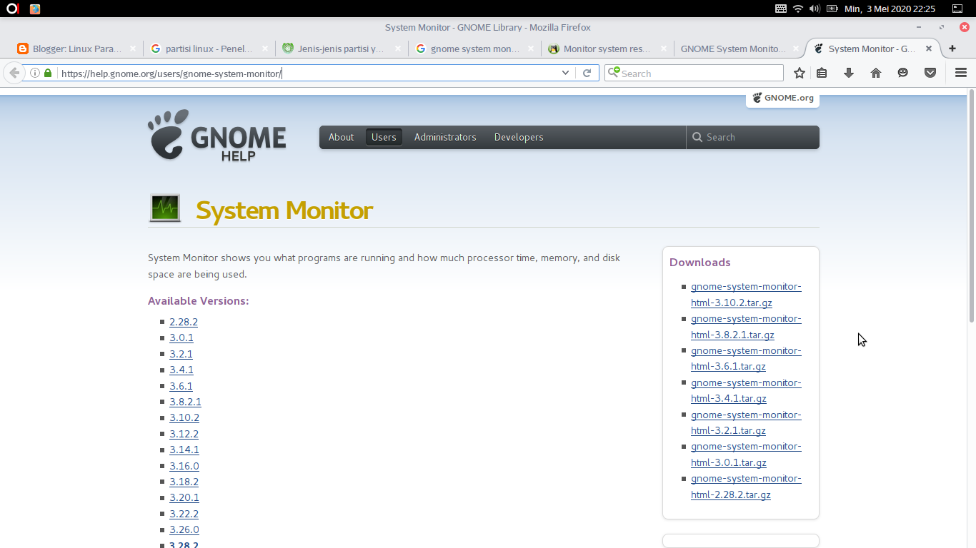 Review GNOME System Monitor, "Task Manager-nya Linux!!"