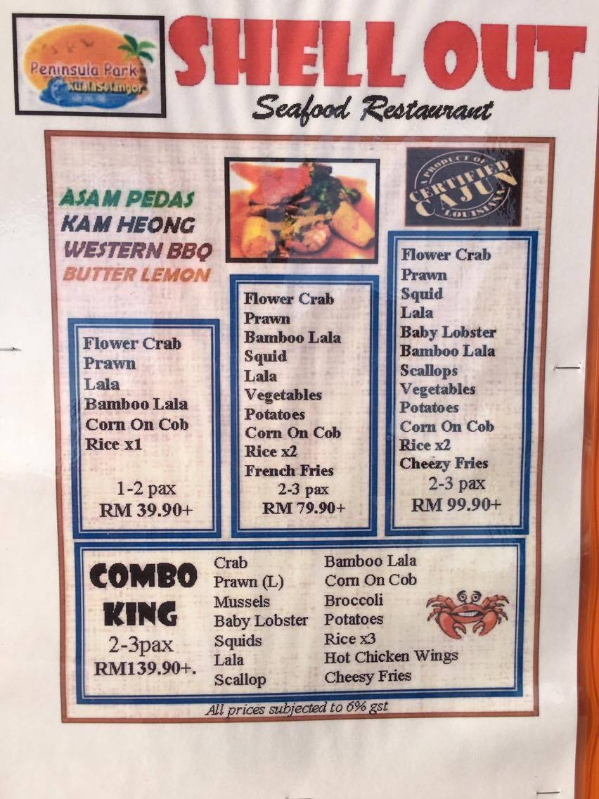 Shell Out di Restoran Seafood Hotel Apps Kuala Selangor - Enchanted ...