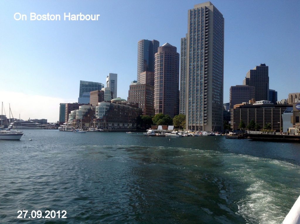 Jan Martin's Travel Blog: Boston Harbour, USA - September 2012