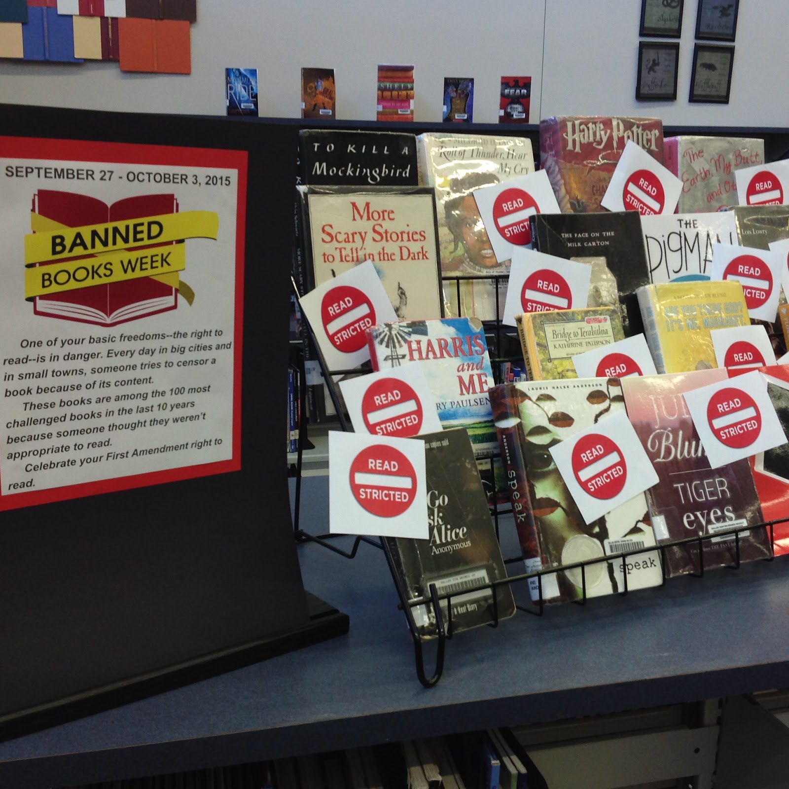 DCG Middle School Library: Banned Books Week 2015