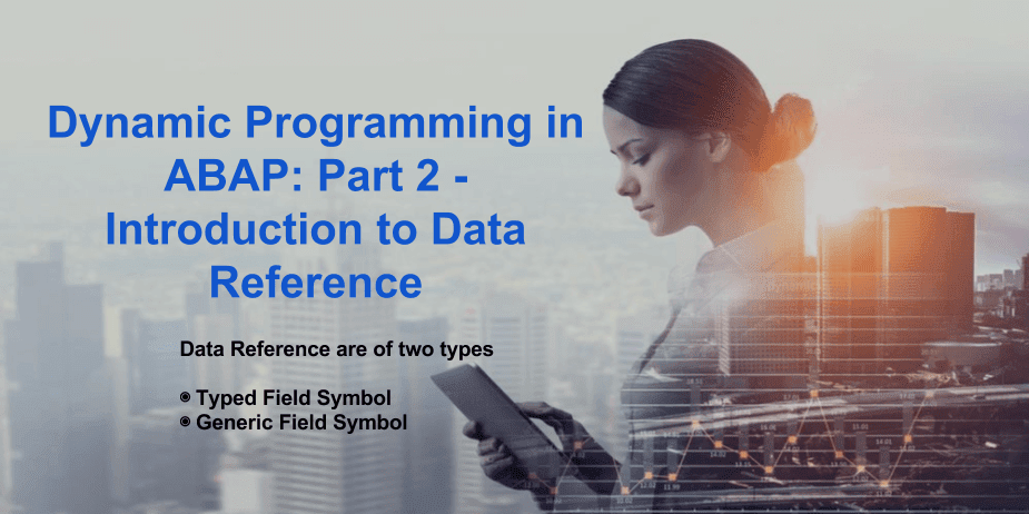 Dynamic Programming In Abap Part 2 Introduction To Data