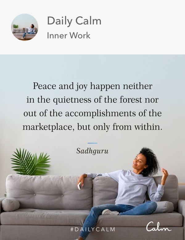 Lessons I Learned In My Past: Quote of the day: Inner Work