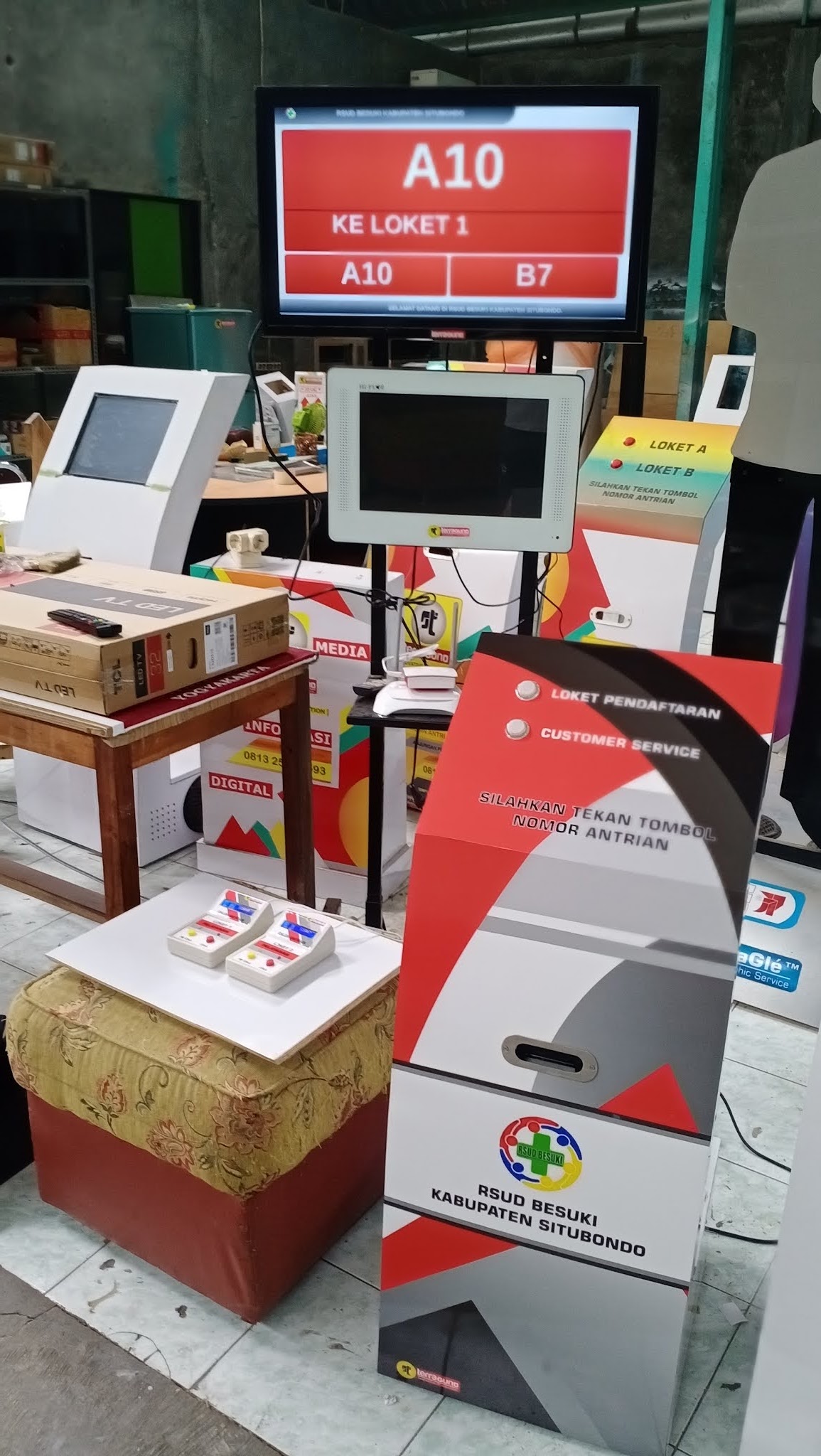 ALAT ANTRIAN DEALER - MESIN ANTRIAN merk TERRAGUNO