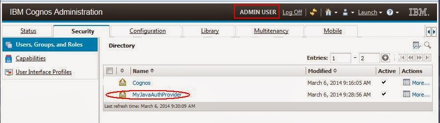 Business Analytics: Setting up IBM Cognos BI security using Java based Custom Authentication ...