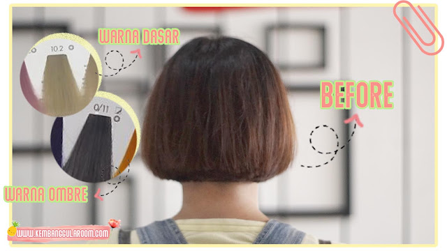 Warnain Rambut Jadi Kuning Ombre Ash Blue di Lineation Salon