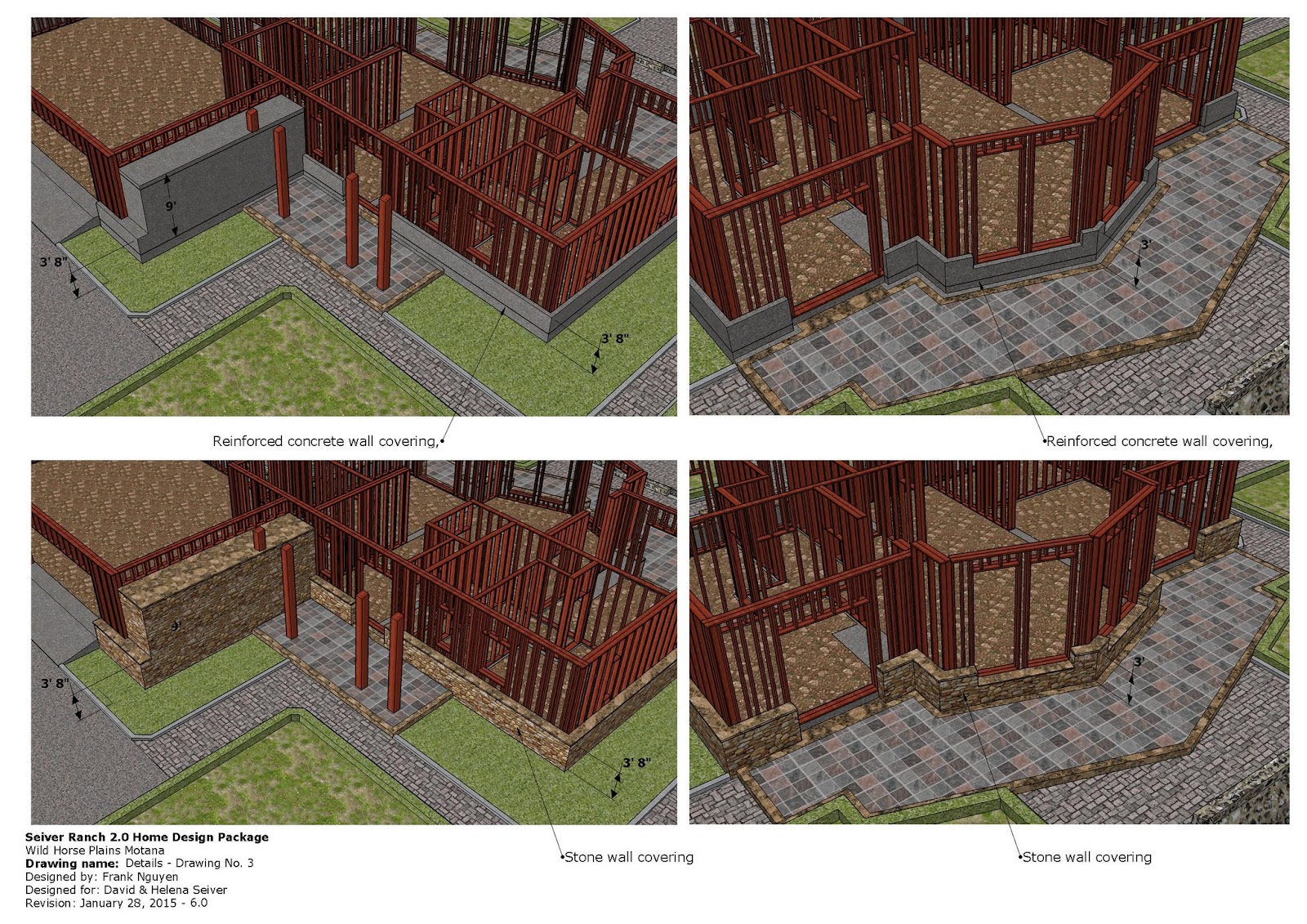LH100 - Log House Plans - Log House Design - (in Montana)