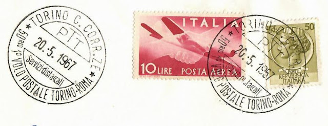 PARAPHILATELY & POSTMARKS: TORINO, Italia. Commemorative postmark (1967)