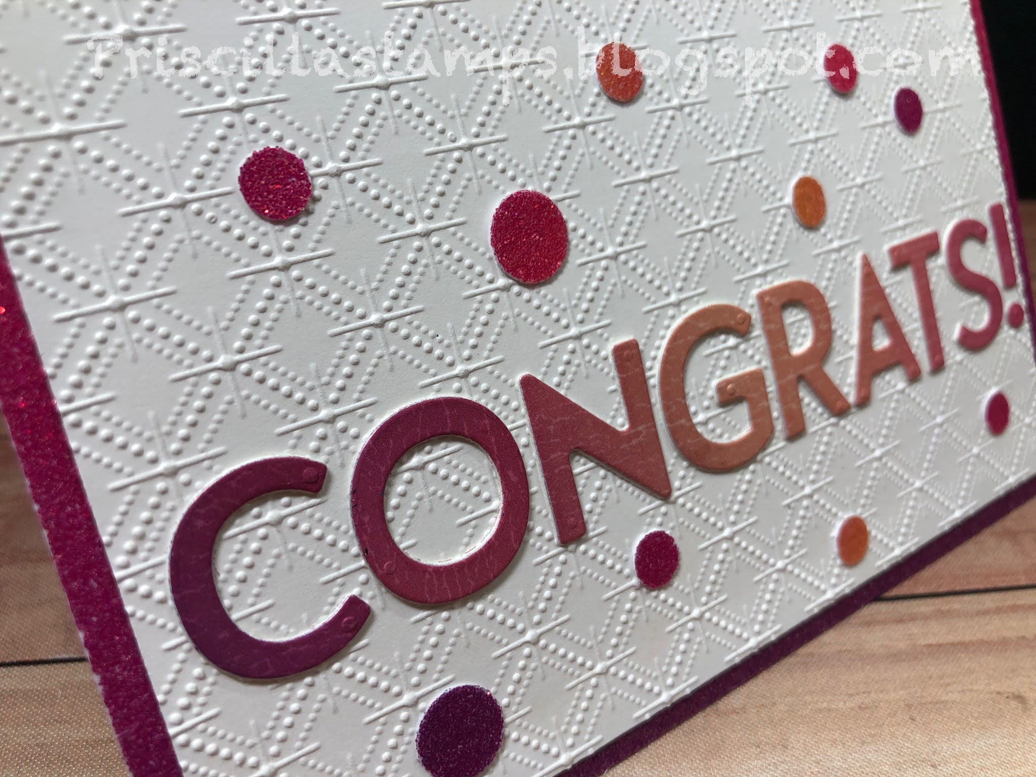 Priscilla's Papercrafts: Congrats!
