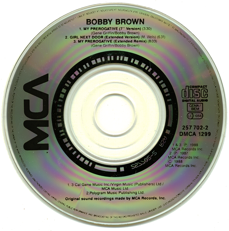 Promo, Import, Retail CD Singles & Albums: Bobby Brown - My Prerogative ...