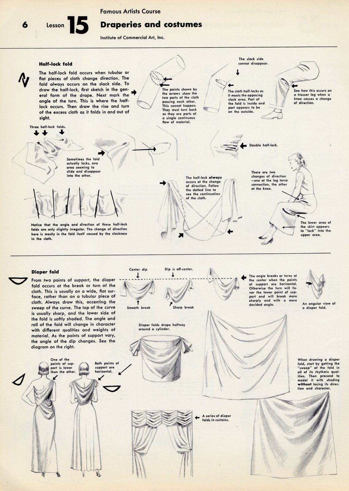 The Reference Reference: Famous Artists Course I - Drapery I