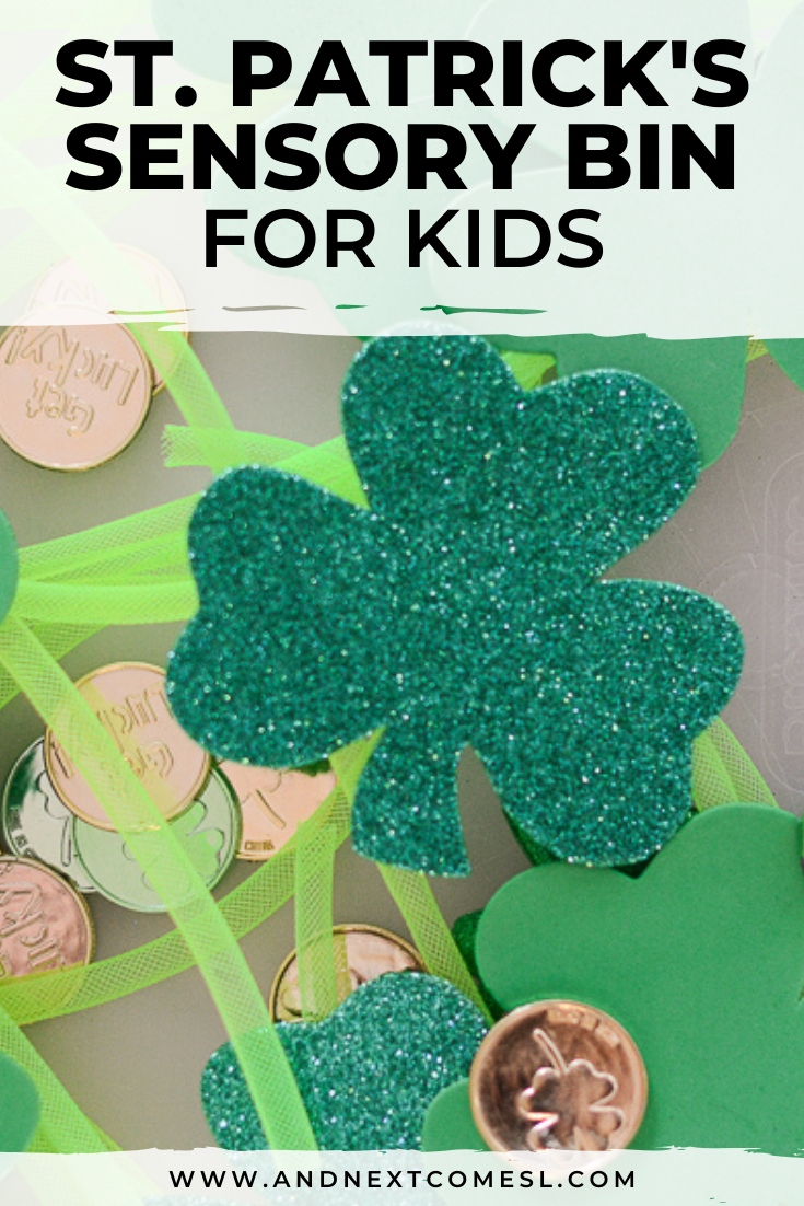 St. Patrick's Day Sensory Bin | And Next Comes L - Hyperlexia Resources