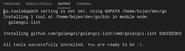 Go Linters in VS Code | My Public Notepad