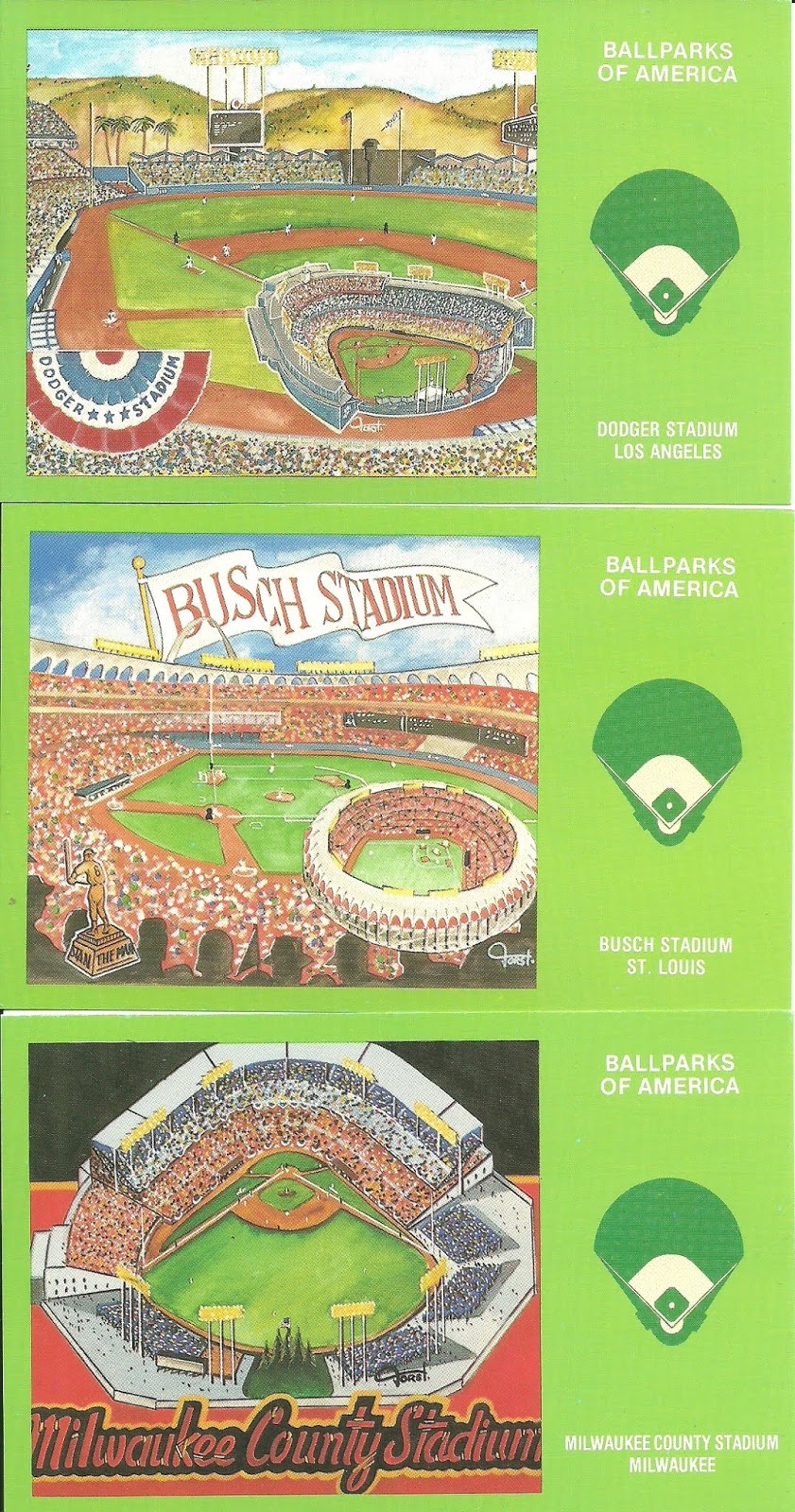 Not Another Baseball Card Blog: Ballpark Postcards