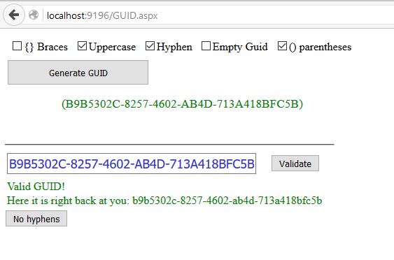 How to Generate GUID in Asp.Net - D365 F&O Solutions