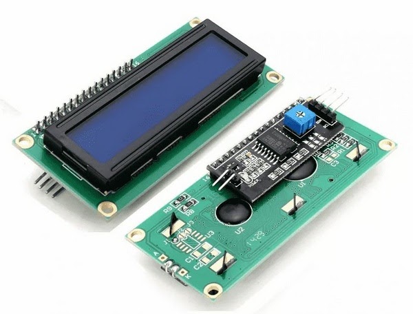 Loja Brasilrobotics : Display LCD 16x2 + I2c interface PCF8574 R$22,00