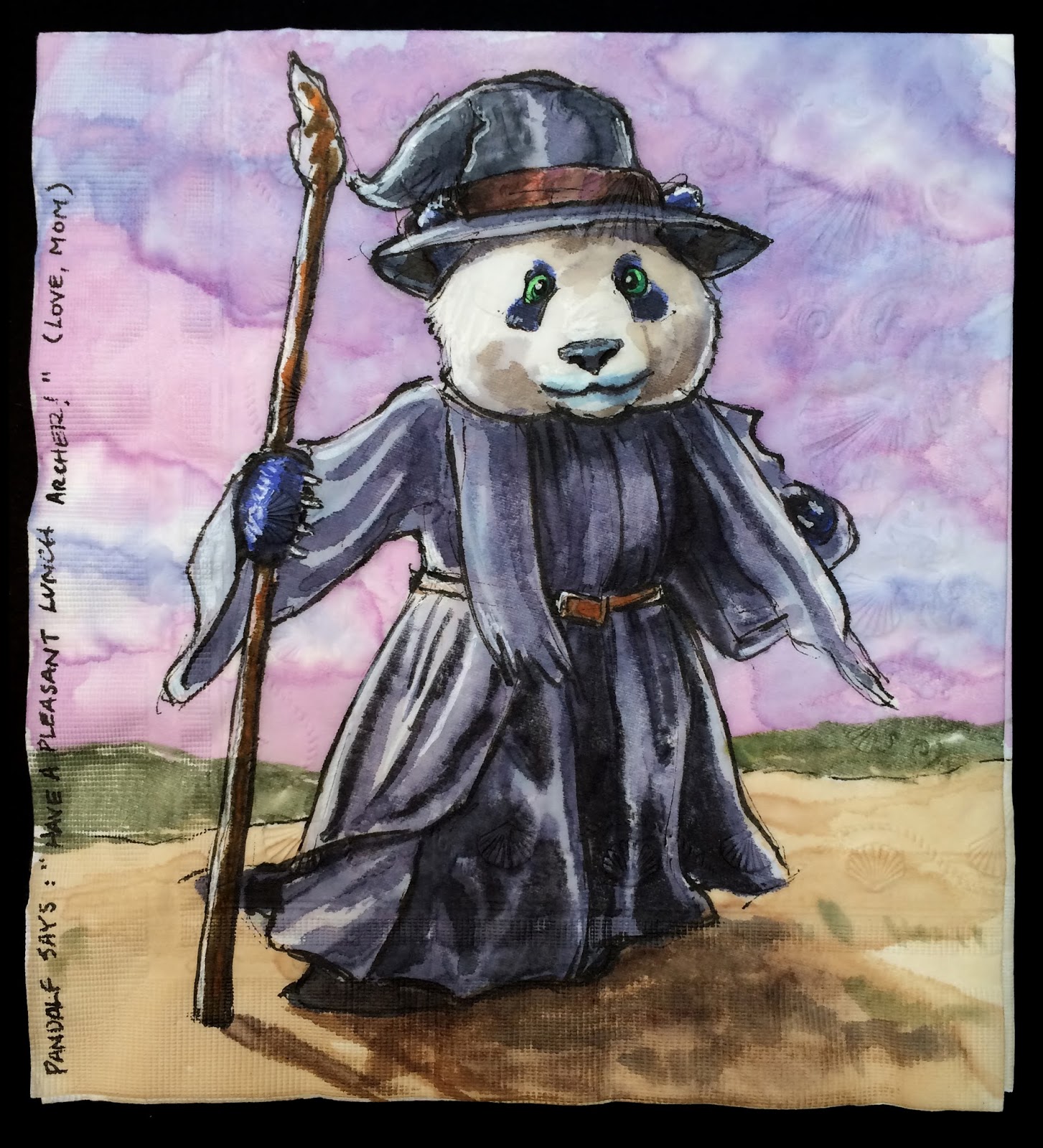 Daily Napkins: Pandalf From "Monster Legends"