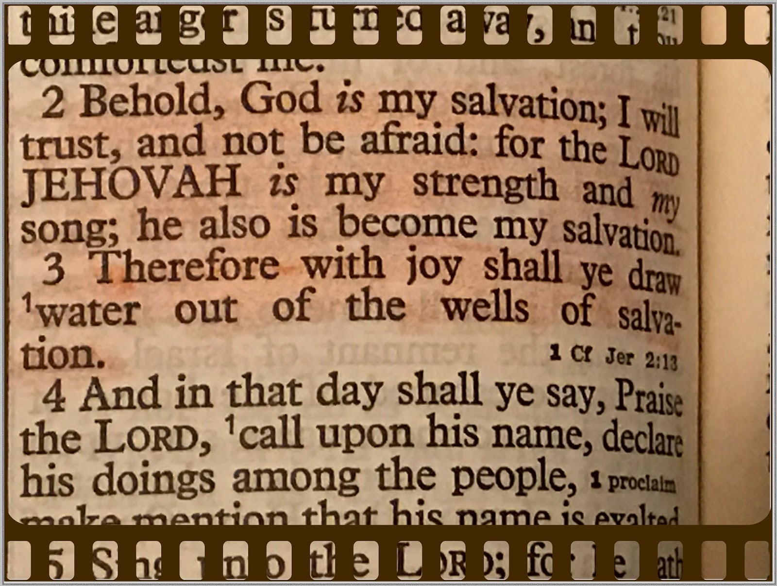 Framed Bible Verses From Antique Bible