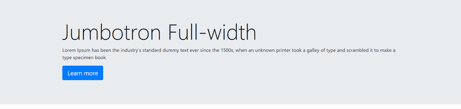 Bootstrap 4 Jumbotron Designs